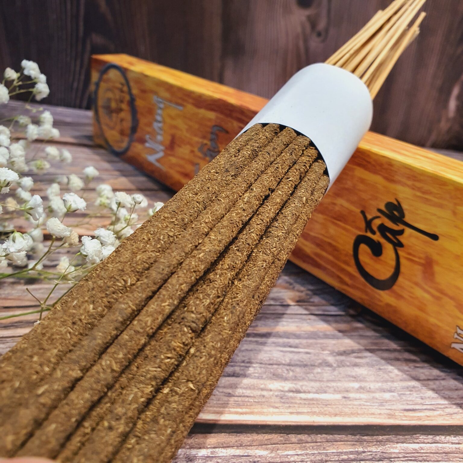 Nhang cổ truyền Gia Yên 1 cây thắp 3 tiếng ( 43 cm ) hương thơm đậm đà ...